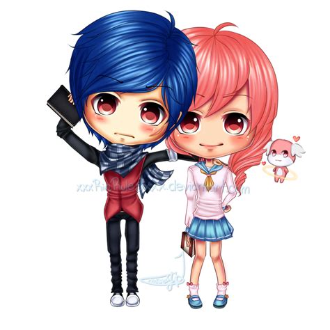 C Chibi Couple Hollins And Reka By Rinspirit Art On Deviantart