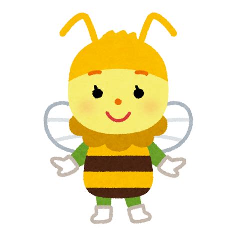 ハチのキャラクター（虫） かわいいフリー素材集 いらすとや