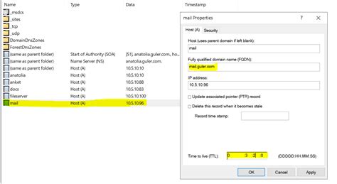 Configuration Of Dns Ttl Time To Live Guler Open It Platform