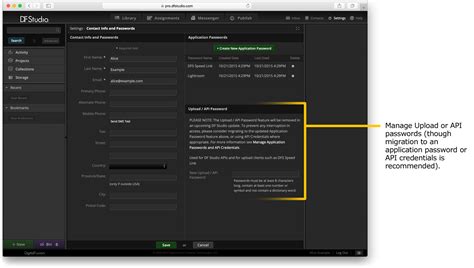 Manage Application Passwords And Api Credentials Knowledge Base