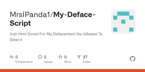 GitHub MrsIPanda1 My Deface Script Just Html Script For My Defacement You Allowed To Steal It