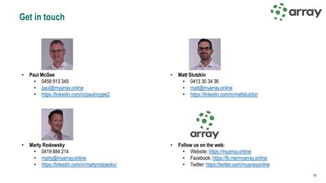 Array Pitch Deck Aug 2018 Ppt
