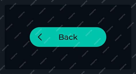 Premium Vector Active Return Button Ui Element Template