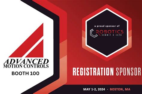 Come See Us At Robotics Summit 2024 In Boston Advanced Motion Controls