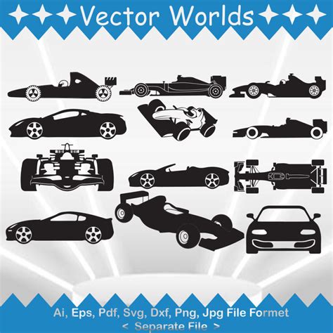 Racing Car Svg Vector Design Masterbundles