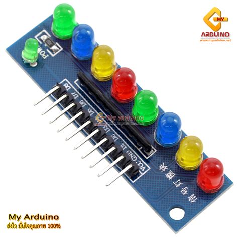 บอร์ดทดลอง led module 8ดวง 5mm สีผสม ขาย arduino อุปกรณ์ arduino คุณภาพดี ราคาถูก ส่งไว ส่งฟรี