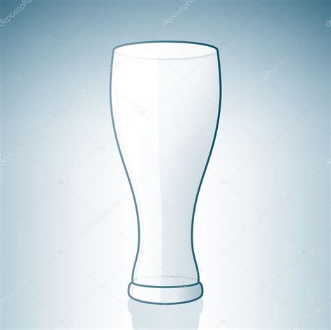 Empty Beer Glass — Stock Vector © Vectorminator 3374615