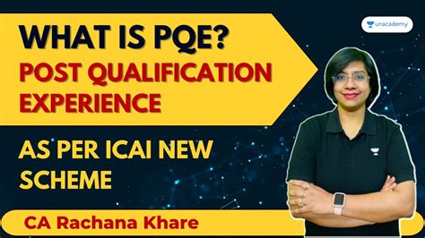 What Is Pqe Post Qualification Experience As Per Icai New Scheme