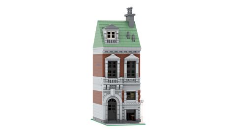 Lego Moc Modular Swedish Apartment Building By Creable Rebrickable