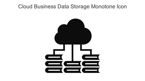 Cloud Business Data Storage Monotone Icon In Powerpoint Pptx Png And Editable Eps Format PPT