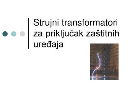 Mjerni Transformatori Ppt κατέβασμα