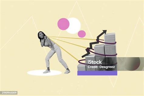 포스터 트렌드 스케치 템플릿 3d 사진 콜라주 젊은 아가씨 풀 피라미드 큐브 화살표 목표 무역 통계 목표 성공 시간 근로자 모집 성공에 대한 스톡 사진 및 기타 이미지