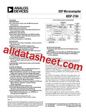 ADSP BSTZ Datasheet PDF Analog Devices