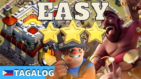 Th11 Attack Strategy Hog Miner Hybrid Attack Clashofclans Youtube