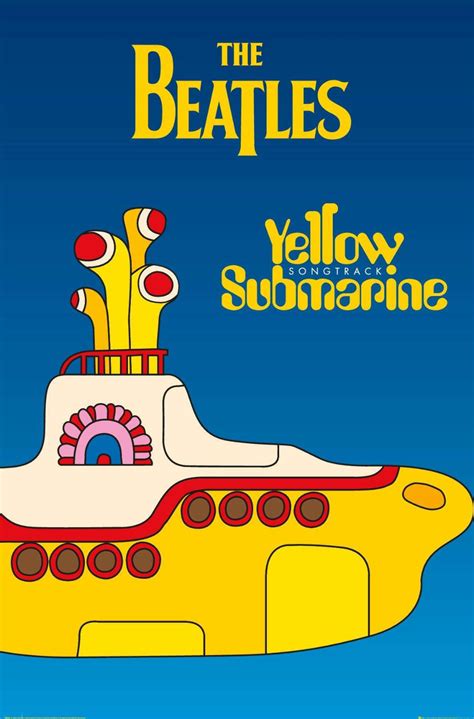 The Beatles Yellow Submarine 24X36 Yellow Submarine Art Beatles