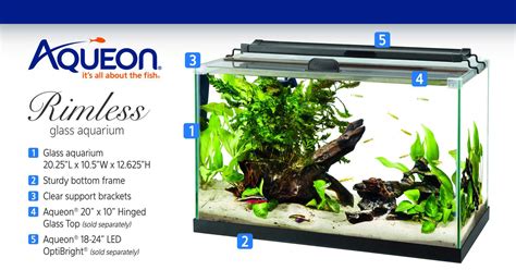 Rimless Rectangle Aquarium Aqueon