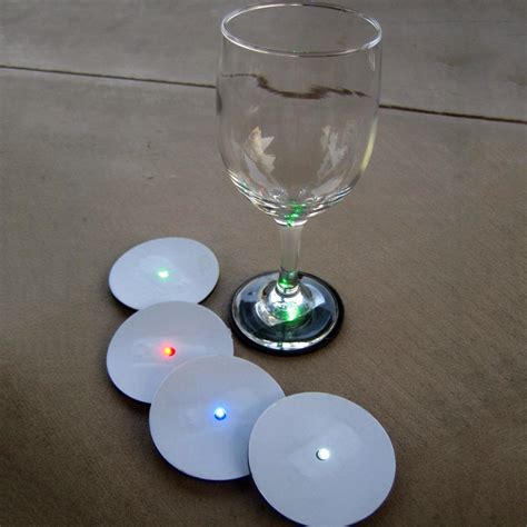 Reusable Led Wine Glass Base Lights The Green Head