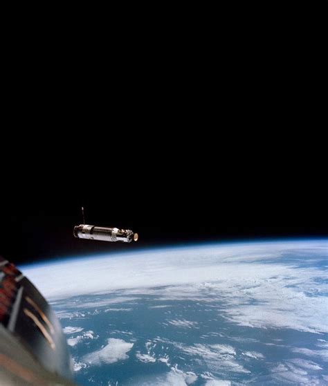 About 210 Feet From The Nose Of The Gemini 8 Spacecraft The Agena