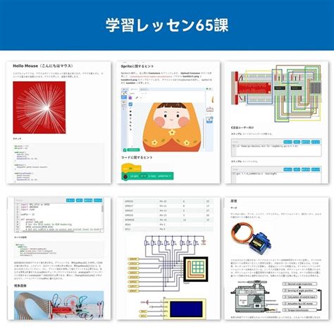 raspberry pi 電子工作 スターター キット ラズパイ プログラミング オンライン日本語説明書 600 ページ詳細な教材と豊富な学習