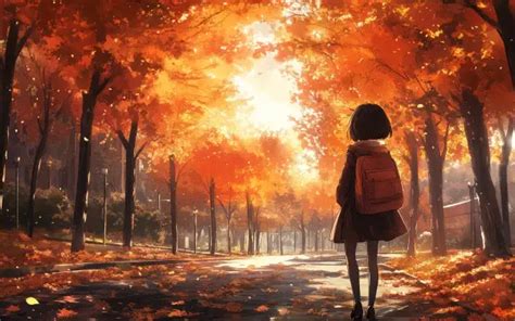90 Autumn Anime Wallpapers