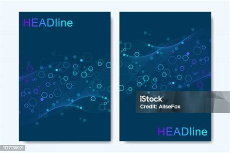 현대 벡터 템플릿 브로셔 커버 배너 전단지 연례 보고서에 대 한 전단 추상 미술 구성 선과 점 들을 연결입니다 웨이브 흐름입니다 디지털 기술 과학 의료 개념 0명에 대한