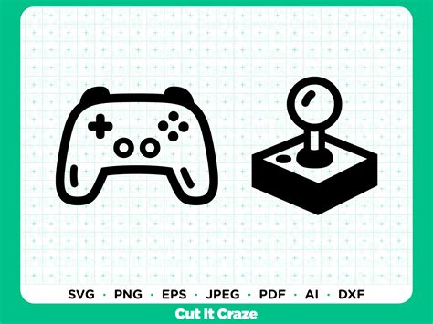 Emoji Video Game Controllers SVG Cut File For Cricut Clipart T