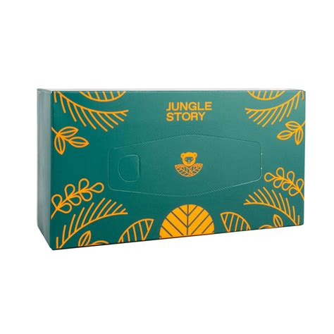 Салфетки бумажные Jungle Story небеленые из бамбука двухслойные 200 шт ...