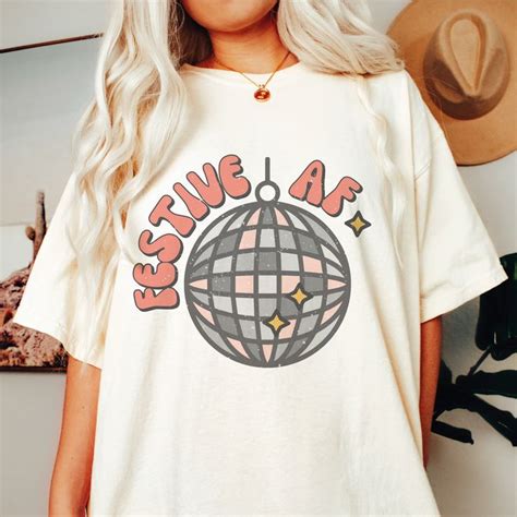 Festive Af Svg Png New Years Sublimation Groovy Christmas T Shi