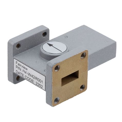 Wr 42 Waveguide Isolator With 18 Db Min Isolation From 17 6 Ghz To 26 7