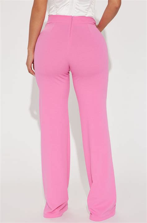 Victoria High Waisted Dress Pants Pink Fashion Nova
