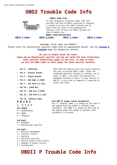 Doc Obd Trouble Code Info Dokumen Tips