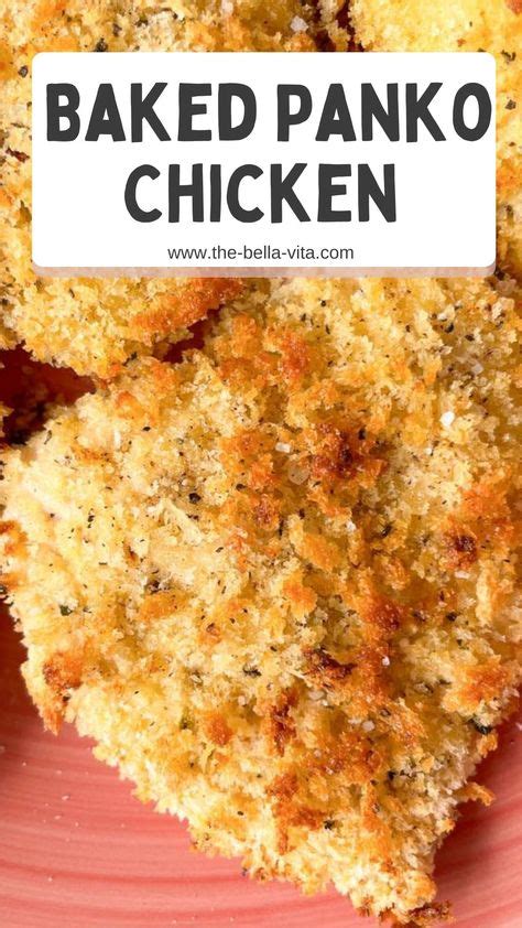 Baked Panko Chicken Breast