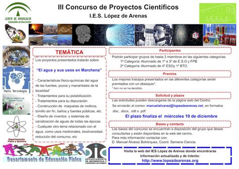 Iii Concurso De Proyectos Científicos Ies López De Arenas