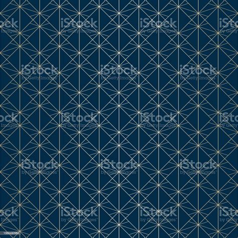 Subtle Golden Vector Geometric Seamless Pattern With Diamond Grid Thin Lines Stock Illustration