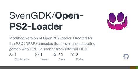 GitHub SvenGDK Open PS Loader Modified Version Of OpenPS Loader Created For The PSX DESR