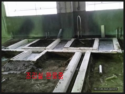 부산 광안초등학교 신축현장 [급식실 그리스트랩 3 개 트렌치 62 M 설치] 업체홍보방 주방트렌치공사 배수트랜치