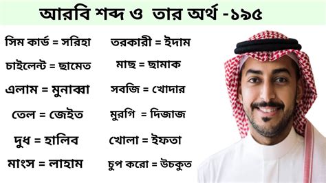 আরবি শব্দ অর্থ শিক্ষা আরবি ভাষা শিক্ষা আরবি ভাষা শেখার সহজ উপায়‌ Youtube