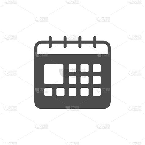 日历符号图标或日程概念
