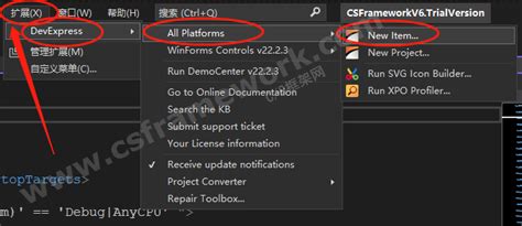 Vs2022 Net7 部署 Devexpress V222 开发包 开发教程cs框架网
