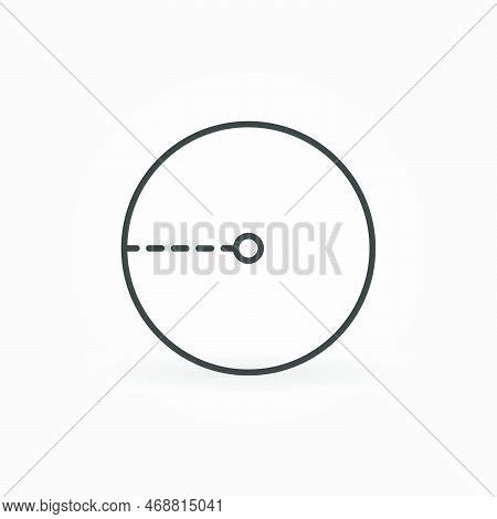 Radius Circle Vector Vector Photo Free Trial Bigstock