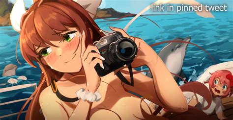 Monika And Sayori Doki Doki Literature Club Drawn By Khyle Danbooru