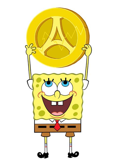 Spongebob Holding The Atlantean Amulet By Carlosoof10 On Deviantart