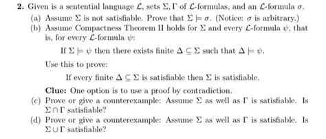 Solved 2 Given is a sentential language L sets Σ Γ of Chegg com