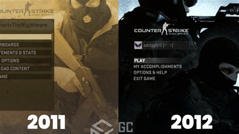 How Has The CSGO Menu Changed From The Very Beginning Only Real OG Players Will Remember