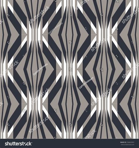 Crimping Striped Pattern Vertical Seamless Vector Stock Vector Royalty