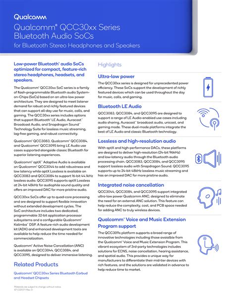 Qualcomm Technologies I N T L T D Qtil Qcc3095