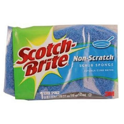 Scotch Brite Scrub Sponge Non Scratch Count 1 Sponges And Cleaning