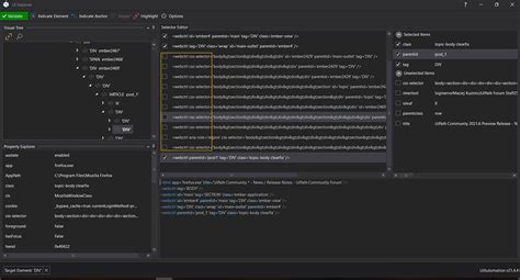 Uiexplorer Selector Editor Intuitive Hierarchical Relationships