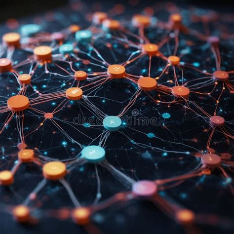 Abstract IoT Network of Interconnected Devices & Data Streams Stock Image - Image of lighting ...