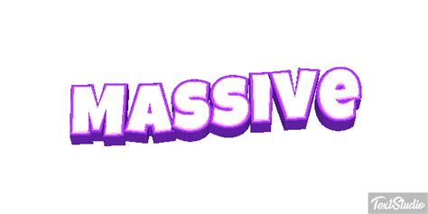 Massive Word Animated  Logo Designs